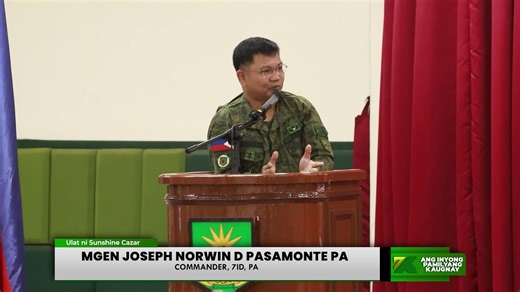 𝗞𝗔𝗨𝗚𝗡𝗔𝗬 𝗕𝗔𝗟𝗜𝗧𝗔 𝗜 Pagkilala sa Liderato: Donning of Ranks ng mga Bagong Na-promote na Colonel Pinangunahan ng Commander, 7th Infantry Division ang donning of ranks ceremony para sa mga newly promoted Colonels. Ang seremonya ay pagkilala sa kanilang propesyonalismo, husay, at tapat na paglilingkod. Follow and subscribe: https://www.youtube.com/@kaugnayvirtualtv1404 #kaugnaynewsline #7ID #BuildPeaceBetter #BagongPilipinas #𝗔𝗻𝗴𝗜𝗻𝘆𝗼𝗻𝗴𝗣𝗮𝗺𝗶𝗹𝘆𝗮𝗻𝗴𝗞𝗮𝘂𝗴𝗻𝗮𝘆 #𝗣𝗵𝗶𝗹𝗶