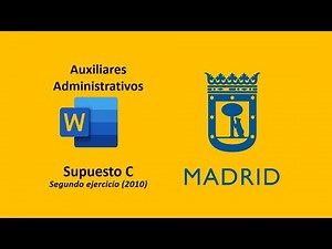 Case Study C - Word - Administrative Assistant of the Madrid City Council