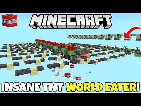 INSANE New WORLD EATER Tutorial! Auto Mining Machine! Minecraft Bedrock Edition