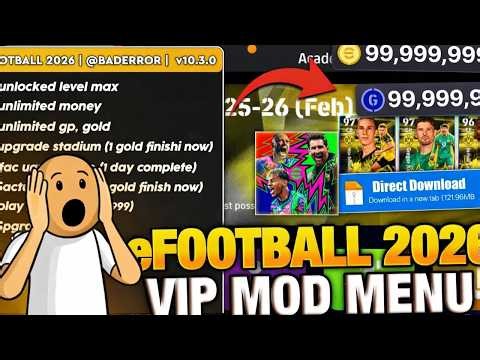 eFootball HackMod Apk How To Get Unlimited GP and Coins in eFootball 2026 iOS & Android