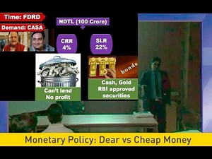 Banking-Monetary Policy Introduction, CRR, SLR, OMO - Economics, UPSC Mains Exam Video Lecture