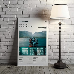 DEATH STRANDING Movie Poster, Minimalist Movie Poster, Custom Poster, Classic Movie Poster, Video Game Poster - Etsy Australia