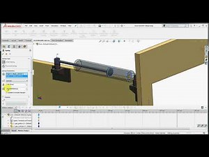 Door closer mechanism carried out by a spring and a damper