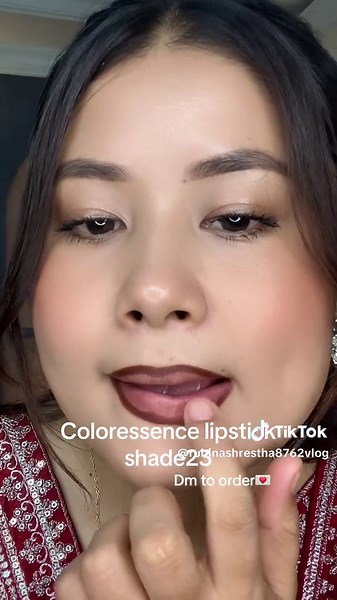Coloressence Lipstick Shade 23 Review and Tutorial