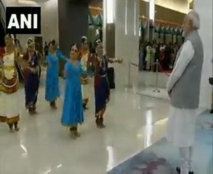 12 reactions | #WATCH | UAE: Cultural dance performance was organised by members of Indian Diaspora at PM Modi's arrival at the hotel in Dubai #PMNarendraModi #UAE #IndianDiaspora VC: ANI | TIMES NOW | Facebook