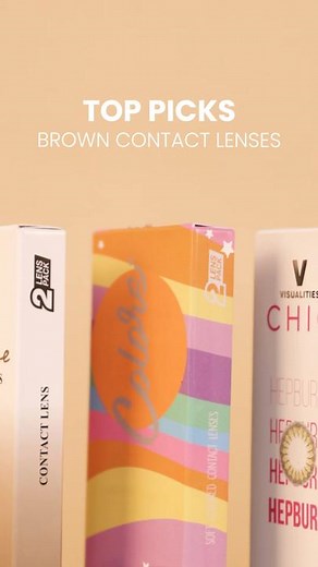 Shop Top Neutral Brown Shades from Flexwear and Visualities Soft Colored Contact Lenses Collection