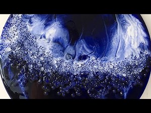 Quick and Simple Resin Art for Beginners - Using only TWO colours.