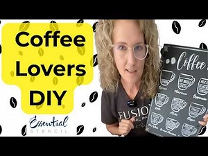 How to Make a DIY Coffee Bar Sign with Stencils ☕ | Easy Chalkboard Look!