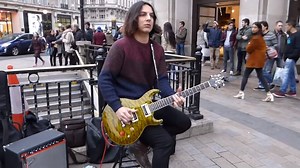 4.2M views · 66K reactions | Watch this amazing guitarist play at Oxford Circus, London. We're in love! Credit: Terri Allison on YouTube Artist: Miguel Montalban @miguelmontalbanmusic www.miguelmontalban.com | Music Traveler | Facebook