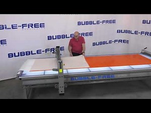 BUBBLE FREE flatbed applicator - lamination of long material