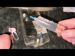 Instructions on how to give sub q fluids to your dog/cat using the syringe method.