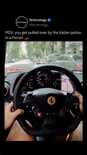 GETTING PULLED OVER BY AN ITALIAN POLICE IN A FERRARI