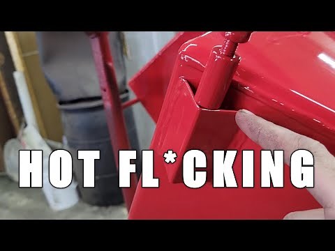 How to powder coat - How to hot flock.