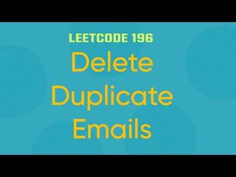 Delete Duplicate Emails SQL Solution – LeetCode 196 Explained (PostgreSQL Tutorial)
