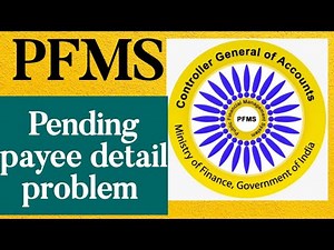 Pending payee detail problem in pfms | How to edit or cancel pending payee detail in PFMS