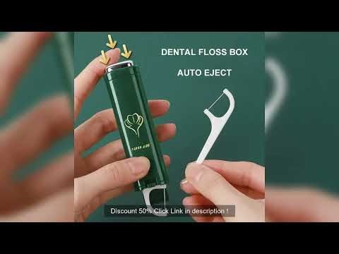 Small Floss Storage Box Household Portable Automatic Pop-up Dental Floss Storage Box Can Carry-on Ea
