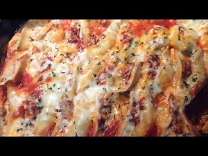 How to Make: Cheesy Beef Stuffed Jumbo Pasta Shells recipe