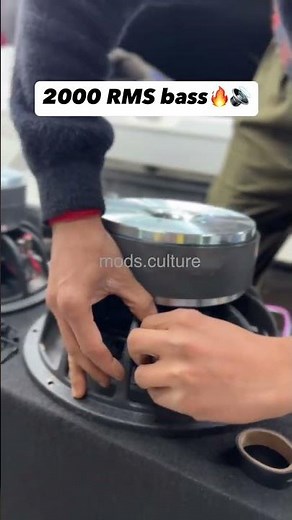 #car #music #2000 rms woofer install😌