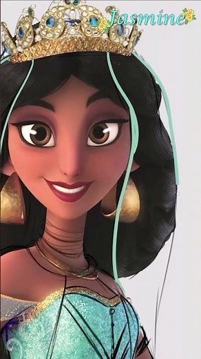 Aladdin: Princess Jasmine's dress transformation - if she was historically correct 👑🤍 #shorts