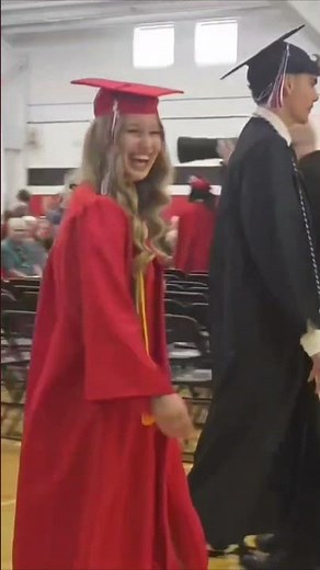 High School Graduate Falls, Laughs It Off At Ceremony