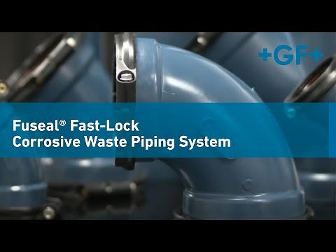 Fuseal Fast-Lock Corrosive Waste Piping System