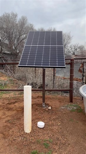New Install 💦 We love when our solar pumps fill a tank even on a cloudy day! #waterpump #waterpumping #solarpowered #solarpumps #Solarpumping #solarpumpingsystem | Advanced Power Inc.
