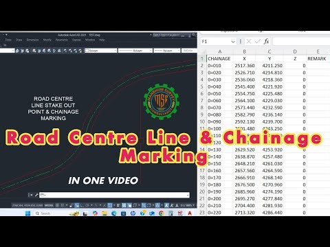 HOW TO EXPORT PROPER ROAD INTERVAL COORDINATE FROM AUTOCAD AUTOMATICALLY || CHAINAGE MARKING AUTOCAD