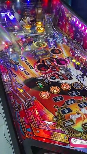 LED ZEPPELIN Premium Pinball Machine GAMEPLAY!