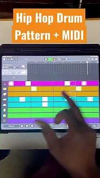 Making QUICK hip hop beat with beat sequencer & midi in GarageBand app. Using iPad Pro