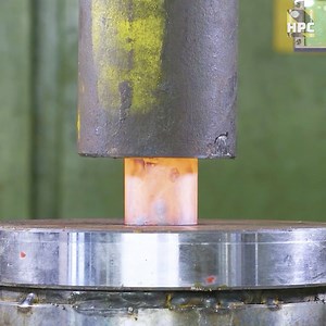 Experiment: Pressing Red Hot Steel | Hydraulic press channel