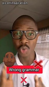 Nigerian Vs Correct Grammar #englishlanguage #learnontiktok #englishtips #learnenglish #grammarmistakes #grammarerror #englishmistakes #englishteacher | Collinspiration