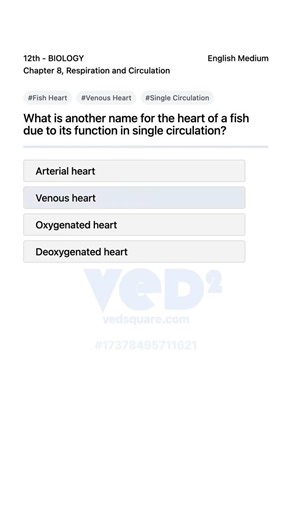 Fish Heart Function Explained 12th Biology Chapter 8
