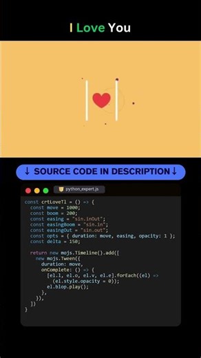 I Love You – Romantic Heart Animation CSS! #coding #programming #romantic #heartanimation #css #web