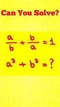 A very nice algebra question | math shorts | #maths #shorts #shortsfeed