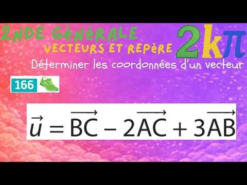 166p173 Vectors and coordinates: calculate u = BC − 2AC + 3AB