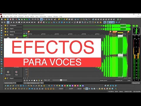 SOUND FORGE 14 - efectos para voces CONFIGURACIONES BÁSICAS 2021 TIP 3