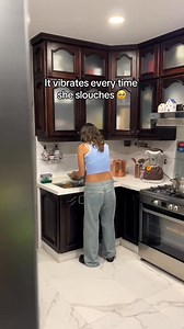 11K views · 70 reactions | Her posture is improving  #posturecorrection #parenting #backproblems #health Smart posture corrector designed to vibrate every time you slouch, helping you sit straight, improve posture, reduce back pain, and track your progress easily via your phone | Climbtoglorys | Facebook