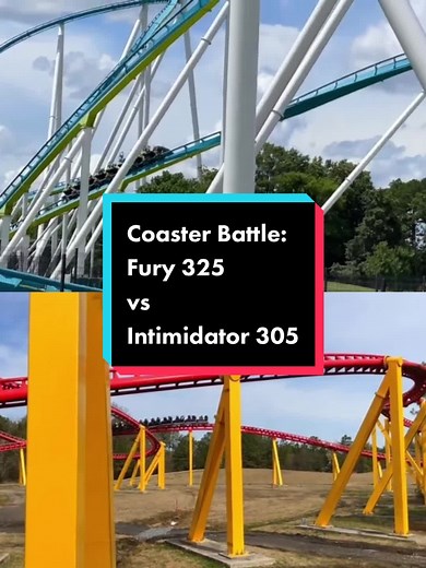 Intense Roller Coaster Battle: Fury 325 vs Intimidator 305