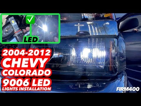 2004-2012 CHEVY COLORADO 9006 LED LIGHTS LOW BEAMS INSTALLATION