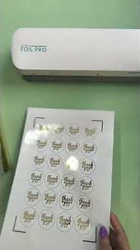 Print, Foil & Cut - The Right Way! Using Foil Pro & Cricut #craftshorts #foiledstickers