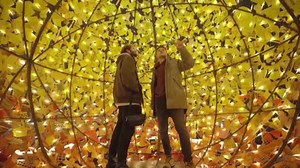 Light show illuminates Copenhagen