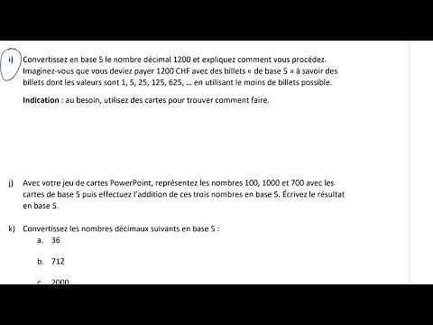 Convertir un nombre décimal en base 5