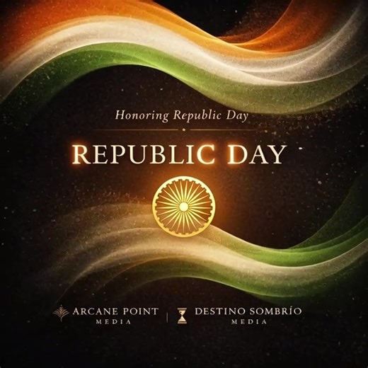 Arcane Point Media & Destino Sombrío Media honor Republic Day in India—a day that celebrates democracy, unity, and the enduring power of a people’s voice. May this day remind us that stories, like nations, are built through courage, conscience, and collective memory. 🕊️📜 Freedom is protected by vigilance. Culture is carried by stories. #RepublicDay #IndiaRepublicDay #JaiHind #ArcanePointMedia #DestinoSombríoMedia Summarize to 200 characters