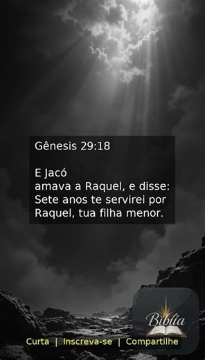 Gênesis 29:18 | Versículo Bíblico para Reflexão 🙏