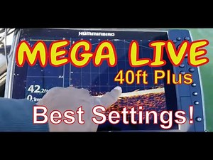 Humminbird Mega Live Deep Water Settings! (40ft plus best settings)