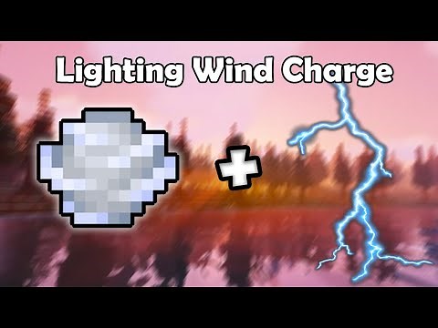 Lightning Wind Charge in Minecraft Bedrock | Bedrock Command Block Tutorial