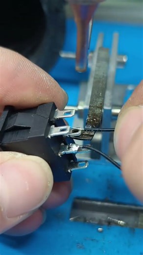 Any button or anything else connects it like this.