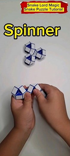 How To Make A Spinner - 24 pieces Magic Snake Puzzle #rubiksnake #magicruler #rubikran #rubiktwist