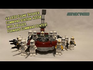 How to make LEGO 2022 4x Clone Trooper Command Station 40558 Bigger Alternate Build! MOC