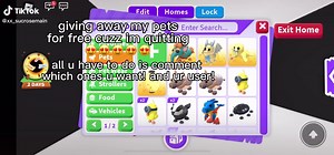 comment which ones u want!! and ur user and ill give any for free!!#fyp#free#quittingadoptme#loll